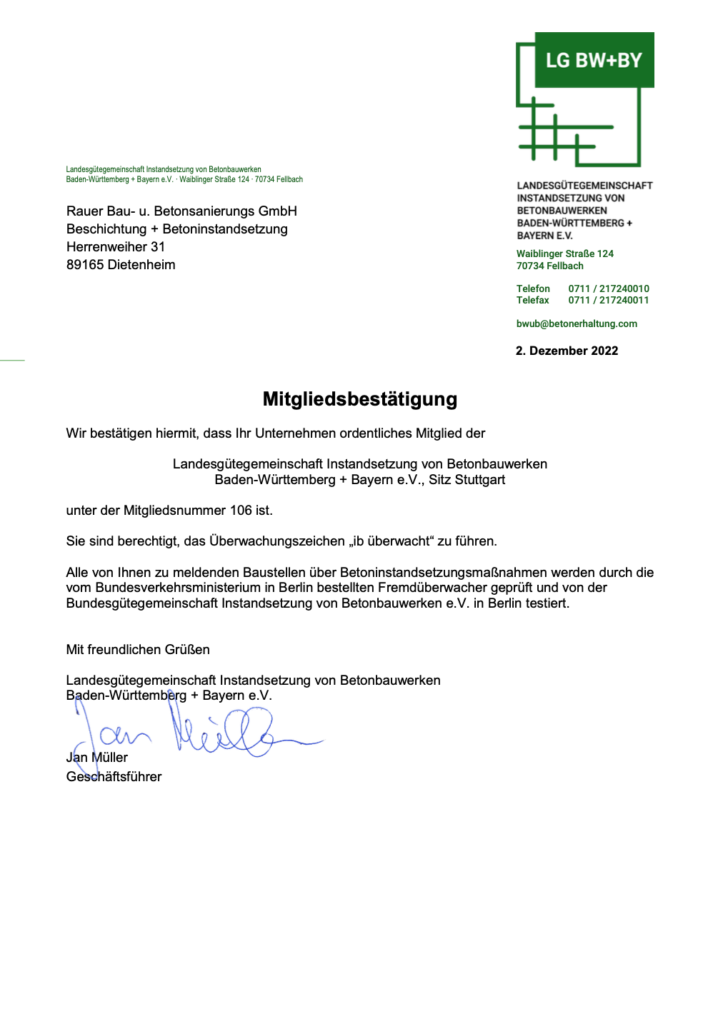 Über Uns - Rauer Bau- und Betonsanierungs GmbH